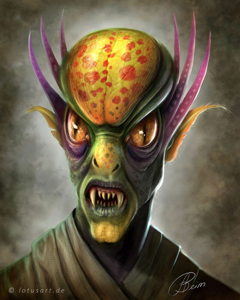 Character Design "Alien Monster". Digital Art.