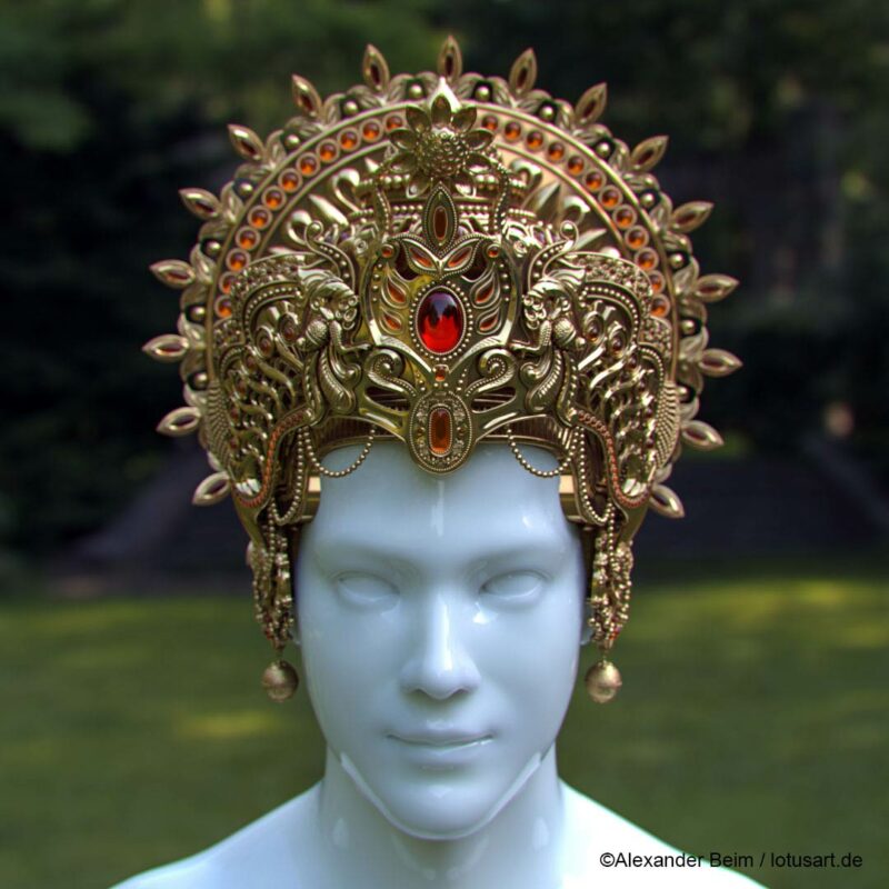 Krishna Crown. Design, Modeling, and Digital Sculpting