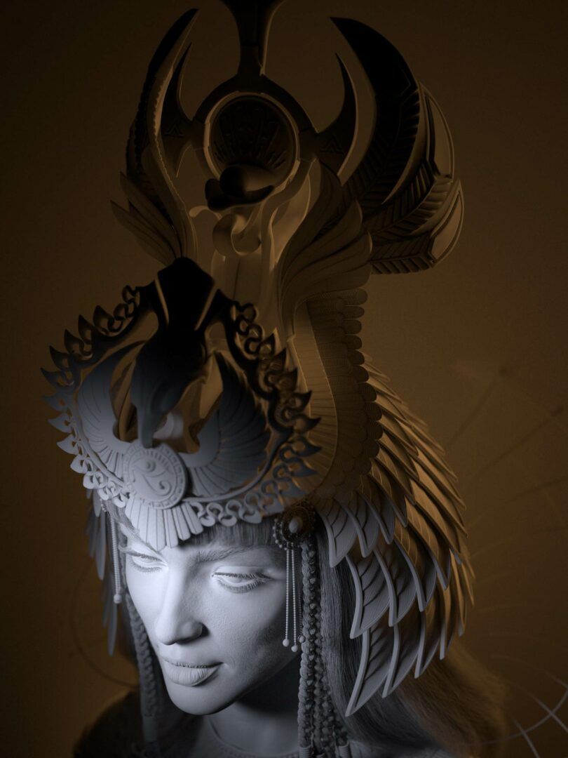 Cleopatra 3D Model for download. An Egyptian Queen character