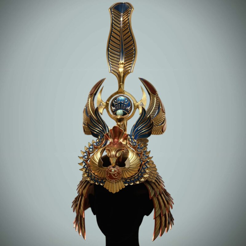 Cleopatra Crown 3D Model for Download. Egyptian model for print.