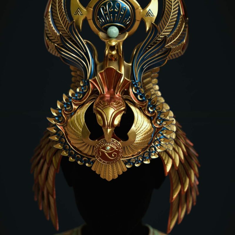 Cleopatra 3D Model for download. An Egyptian Queen character