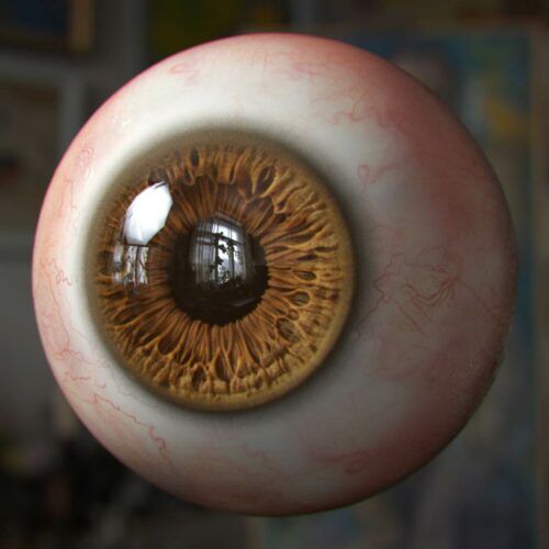 3D Macro Eye Iris: Computer-Generated Hyper-realism.